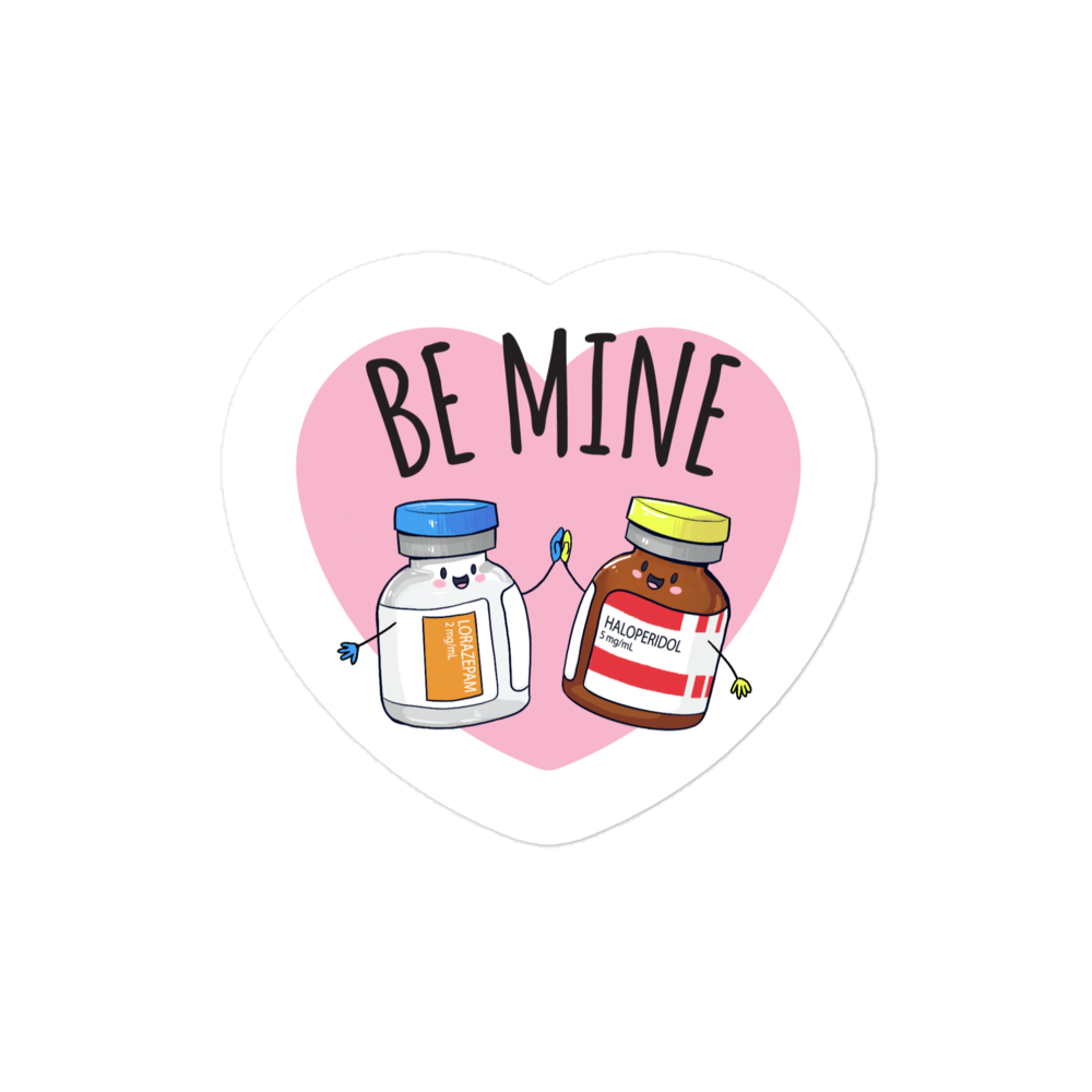 Be Mine Sticker – Code Blue Memes