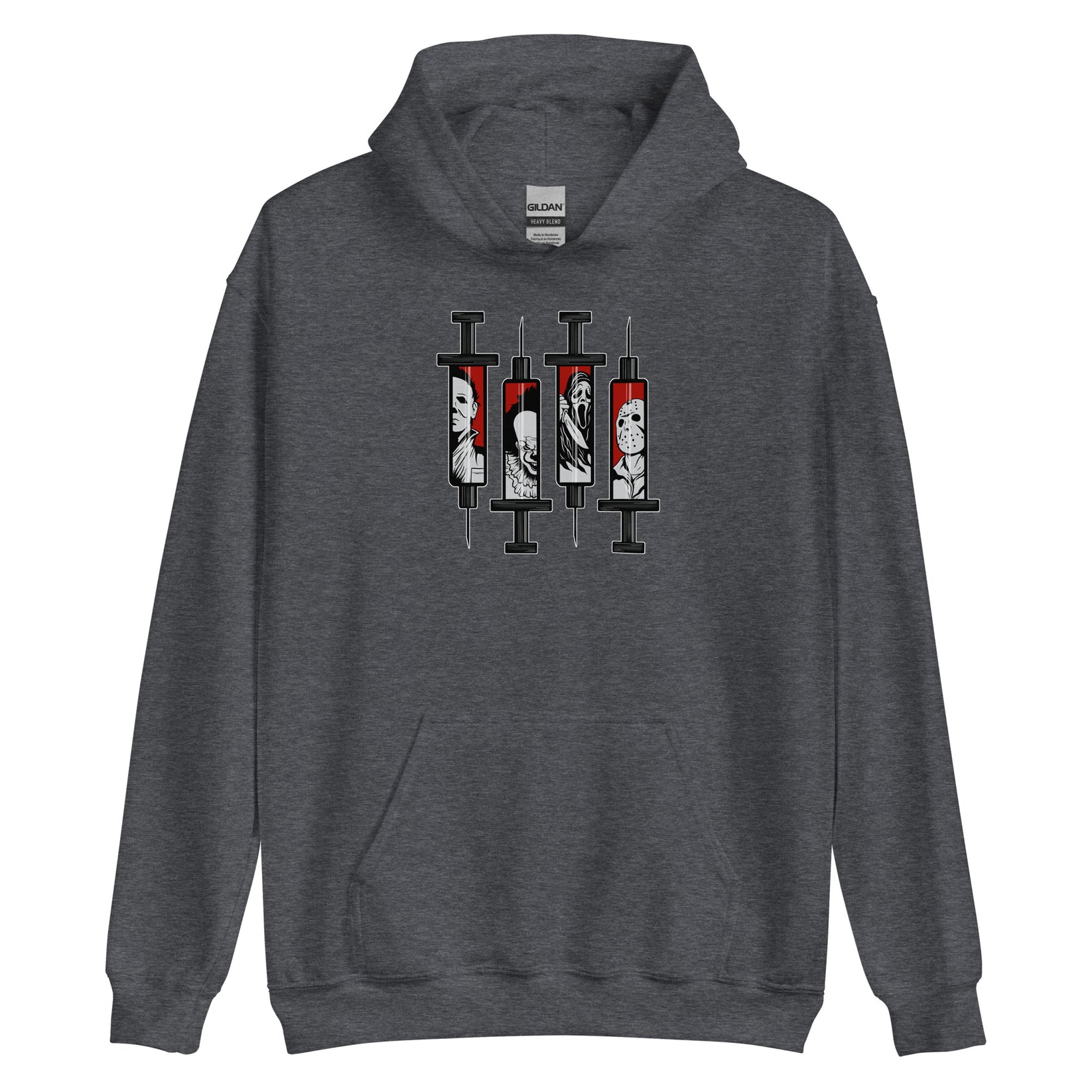 Horror Movie Syringes Hoodie – Code Blue Memes